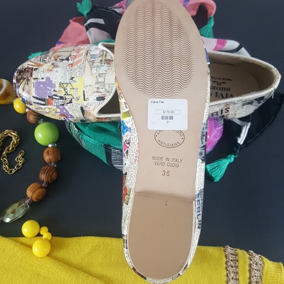ViVi G. | Shoes | Vivi G Italian Leather Smoking Flats Multicolor ...